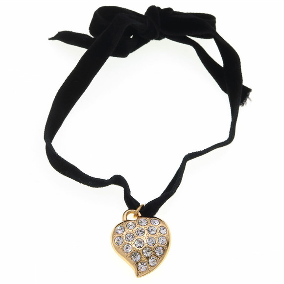Yves Saint Laurent | Jewelry | Yves Saint Laurent Choker Heart Motif ...